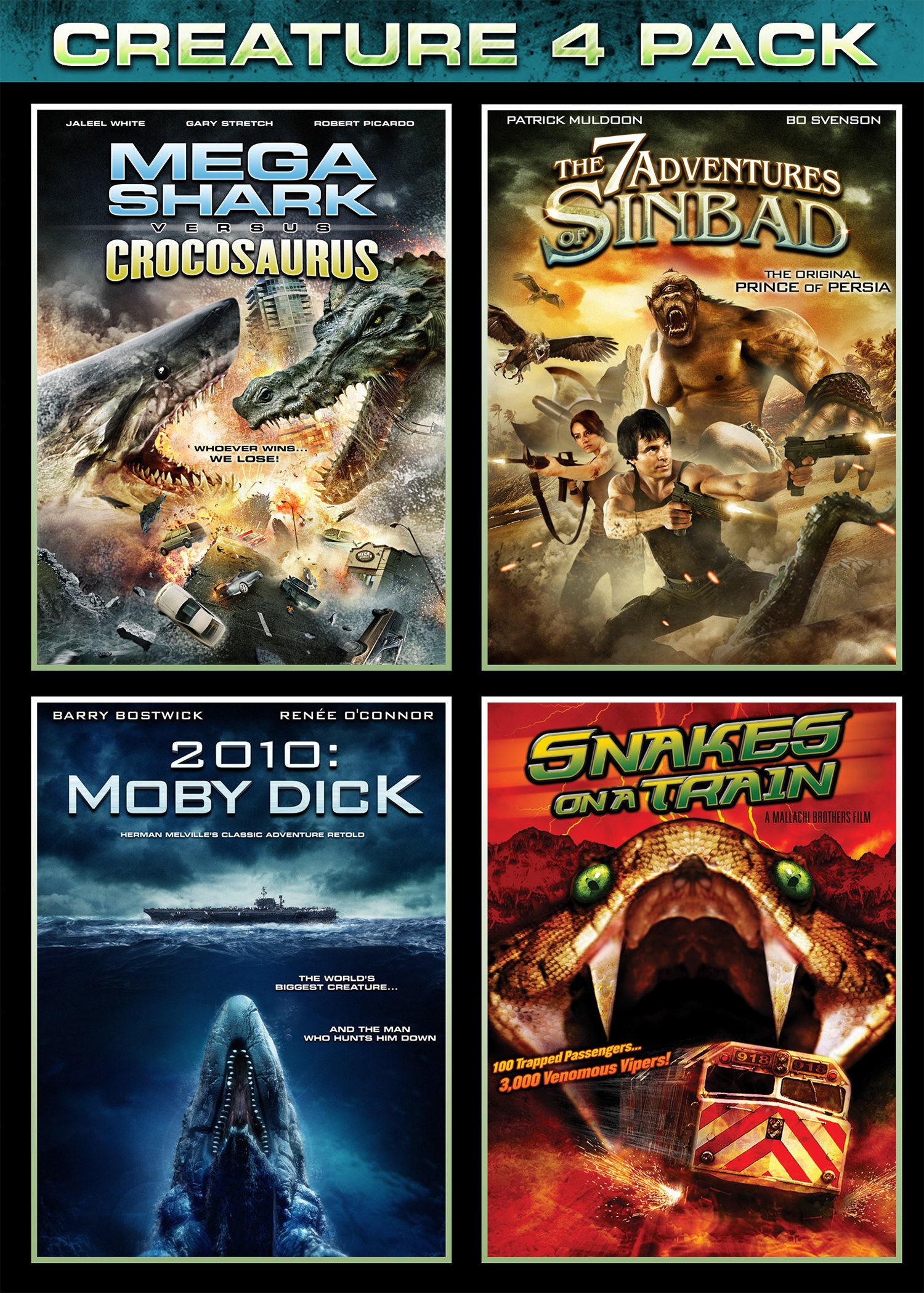 Mega Shark Vs Crocosaurus / The 7 Adventures of Sinbad / 2010: Moby ...